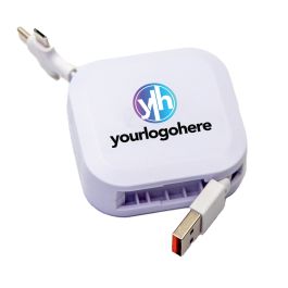 3 in 1 Retractable Square Cable | Branding | USB2U