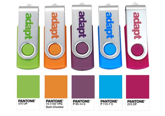 Pantone® Matching Service on Custom Made USB Sticks